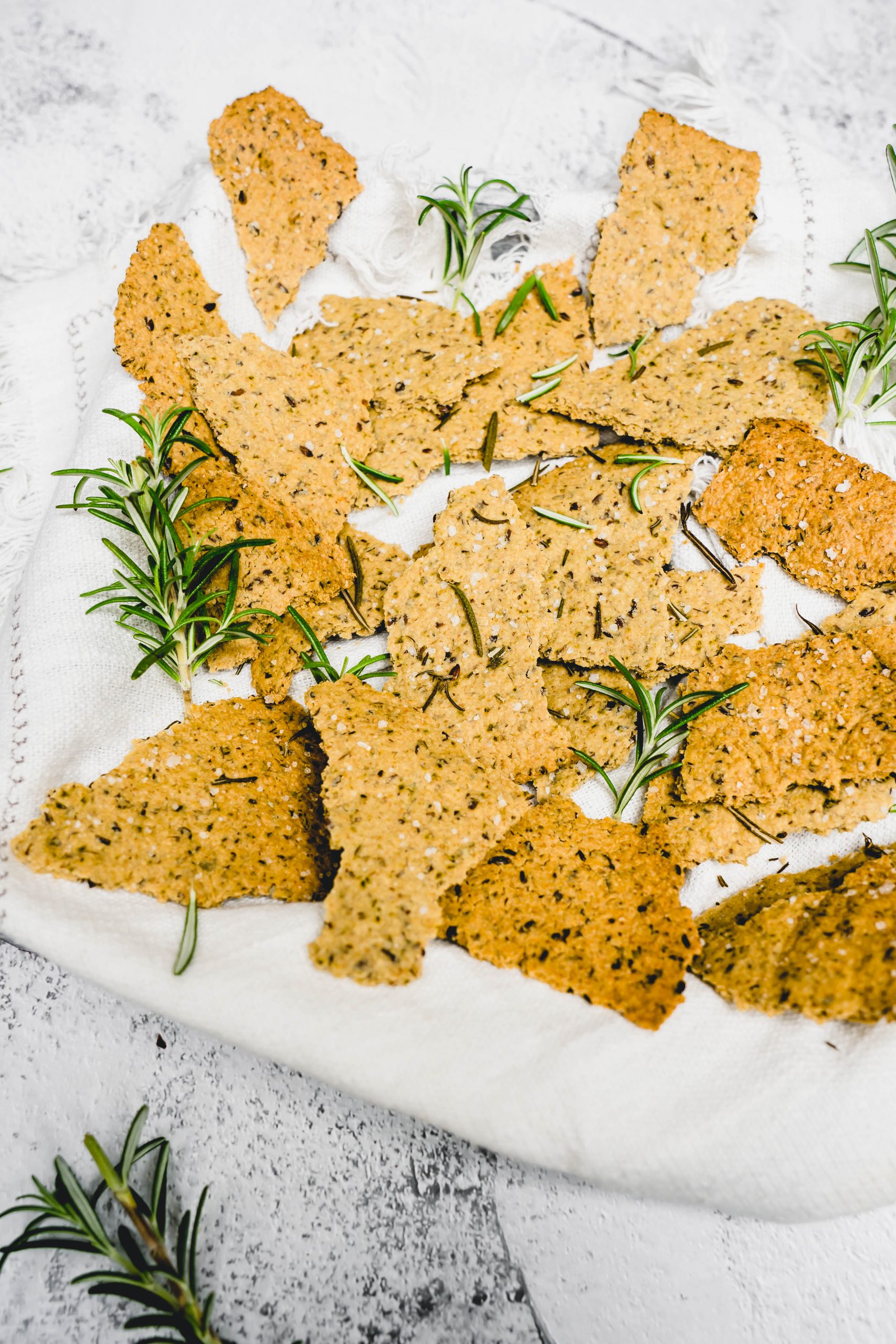 Hafer Rosmarin Cracker