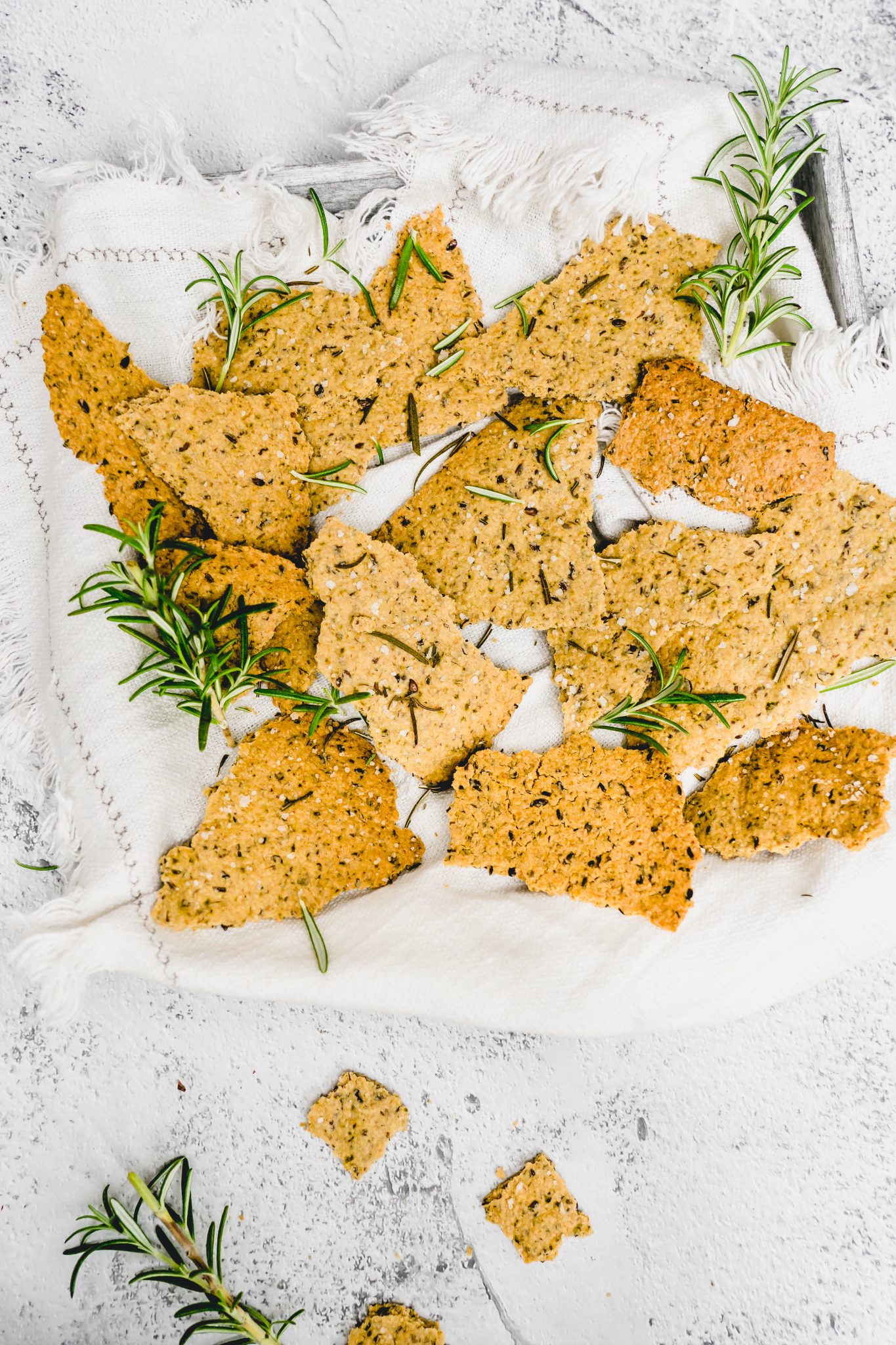 Hafer Rosmarin Cracker