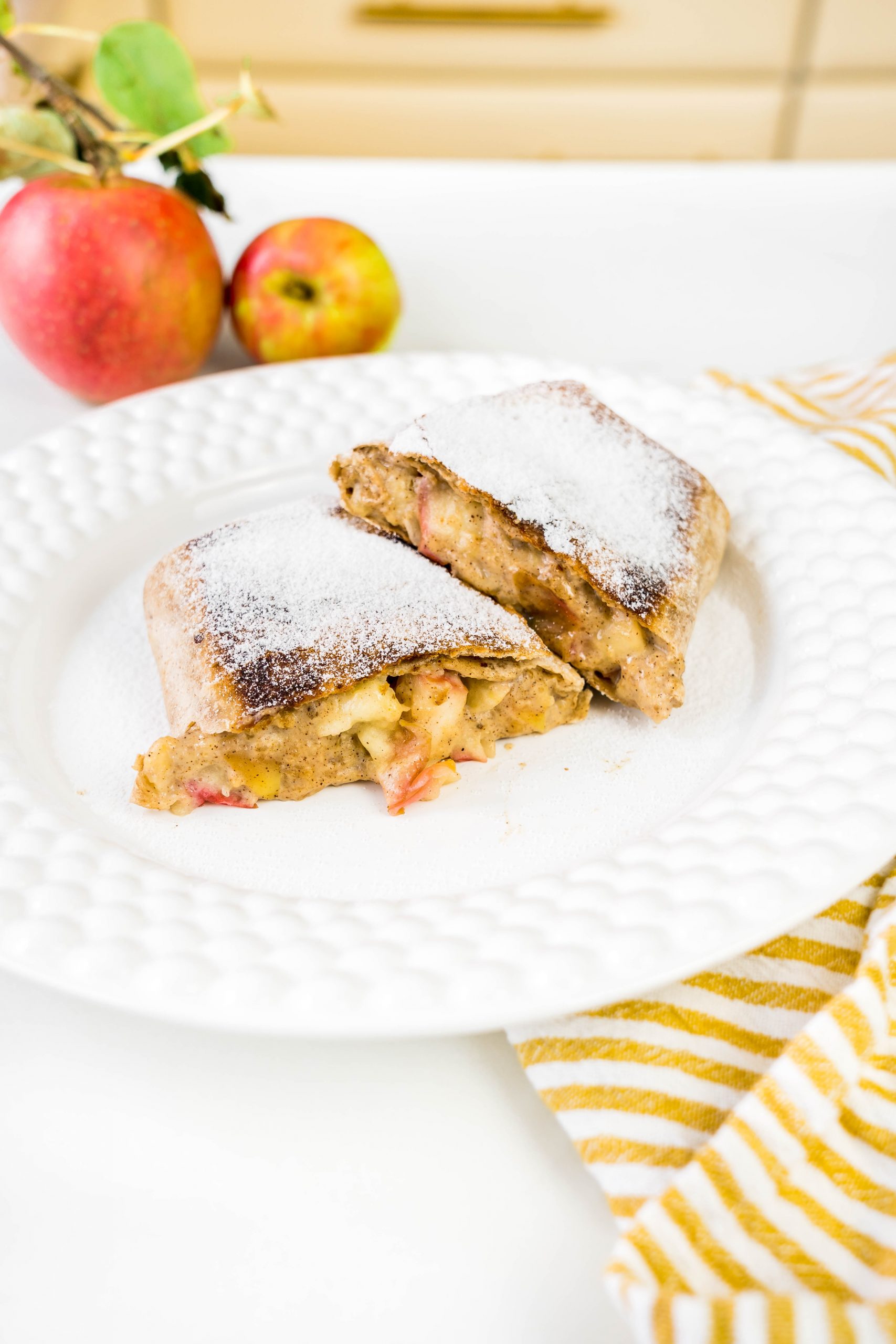 Gesunde 5-Minuten Apfeltaschen