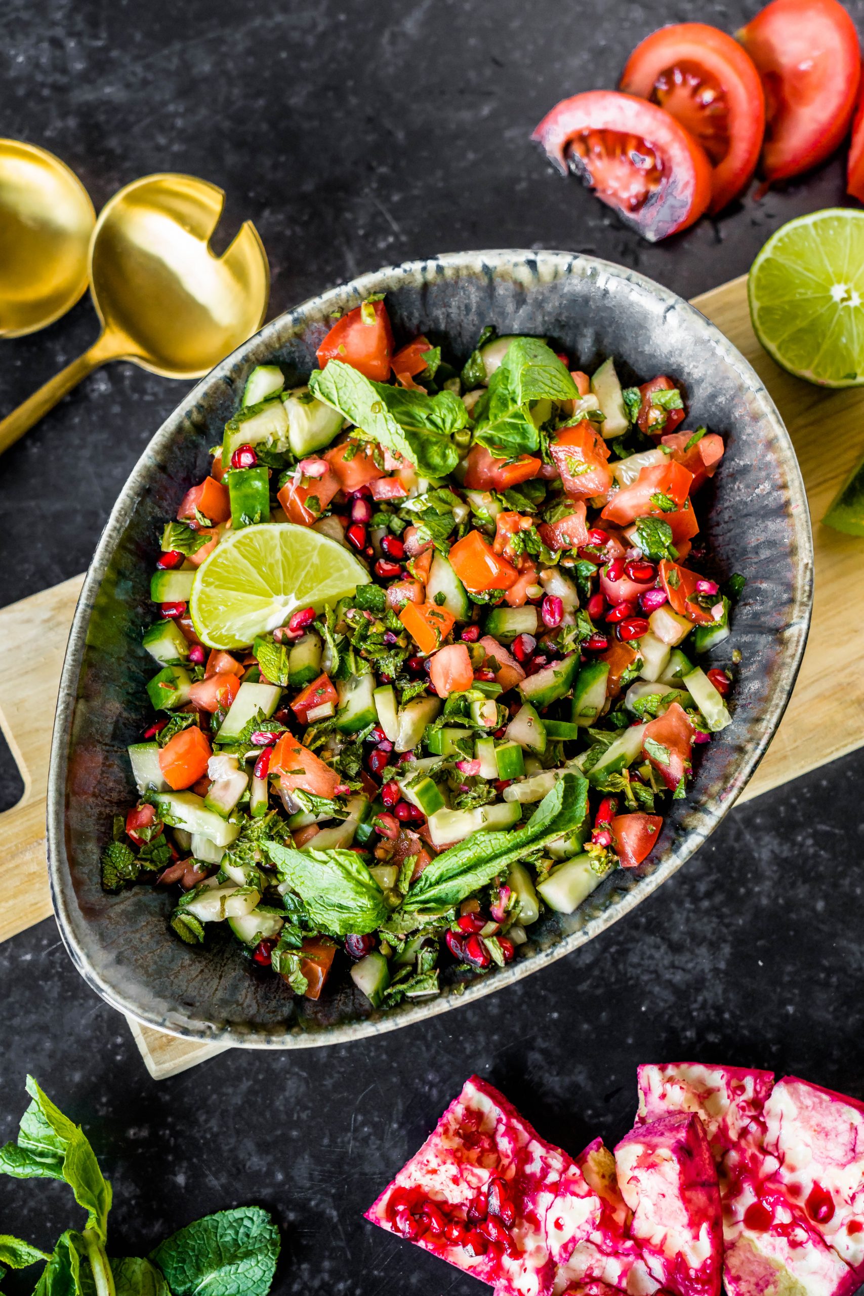 Tomaten Granatapfel Salat Homemade