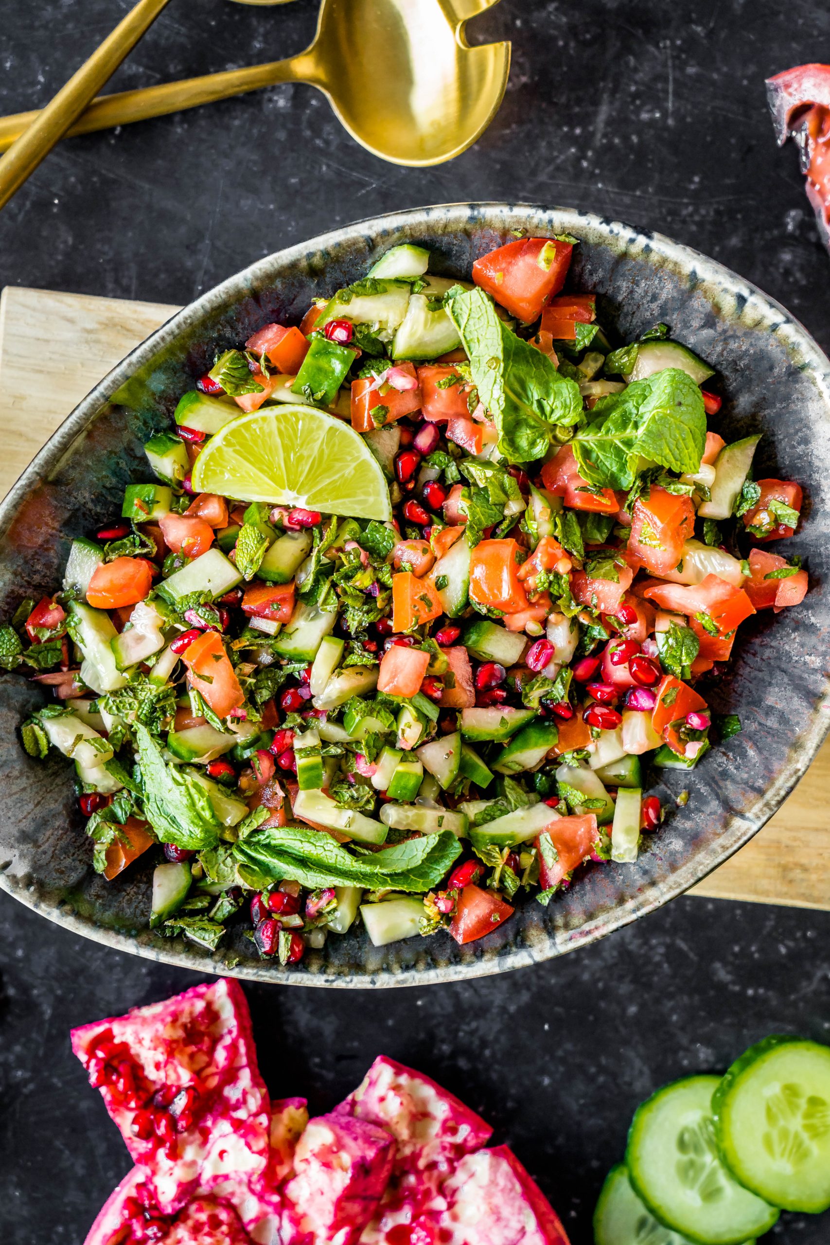 Tomaten Granatapfel Salat Homemade